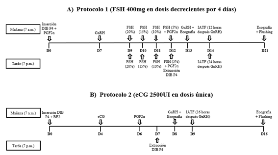 Respuesta ovárica y embrionaria de dos protocolos de superovulación en bovinos altoandinos Pardo ...